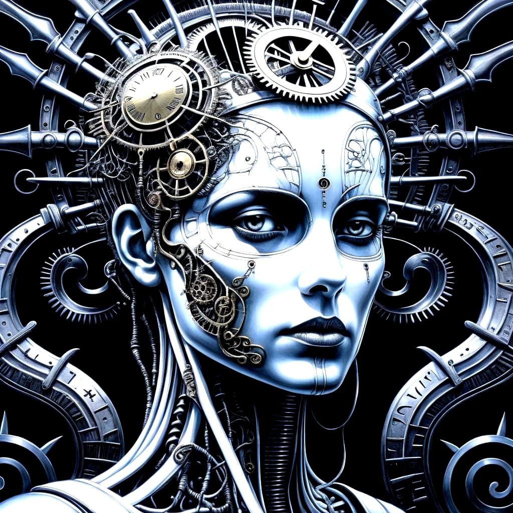 Female robot cyborg - Female robot cyborg