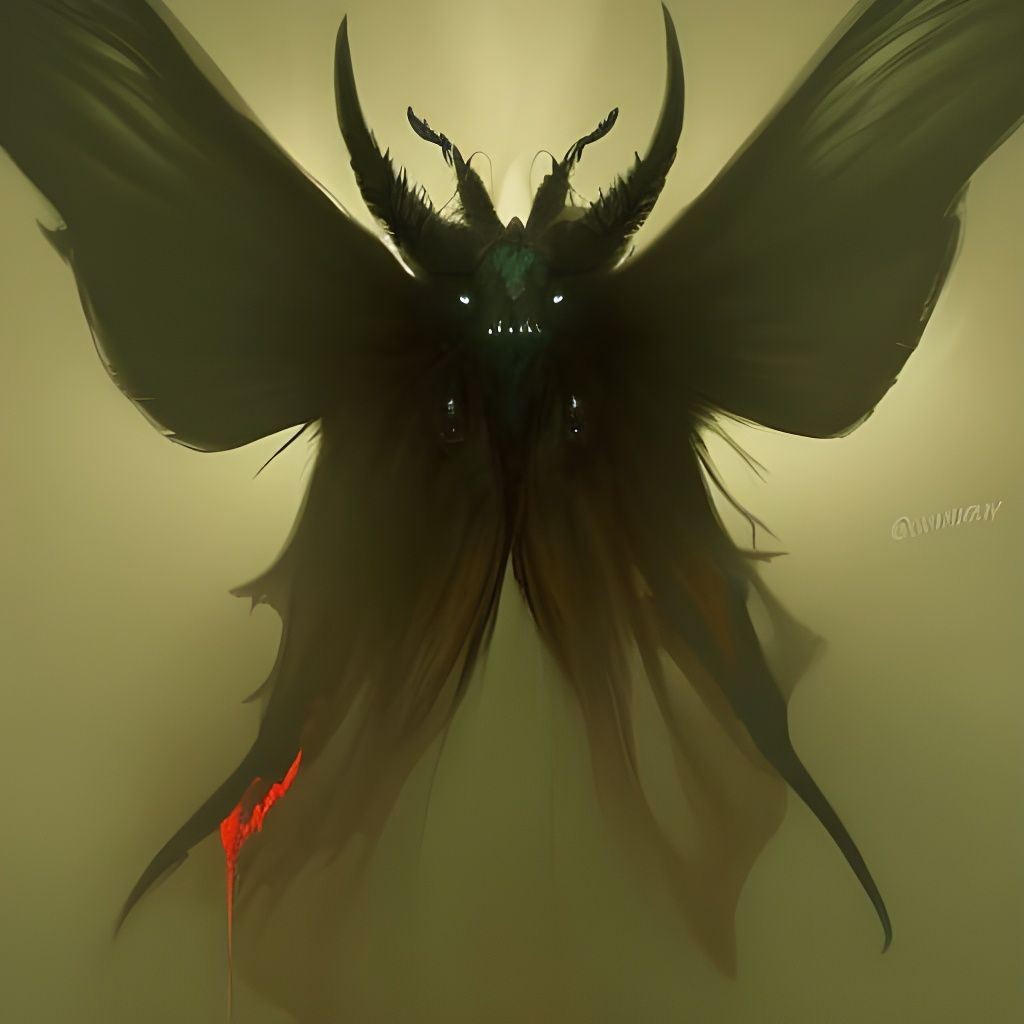Demonic butterfly - AI Generated Artwork - NightCafe Creator