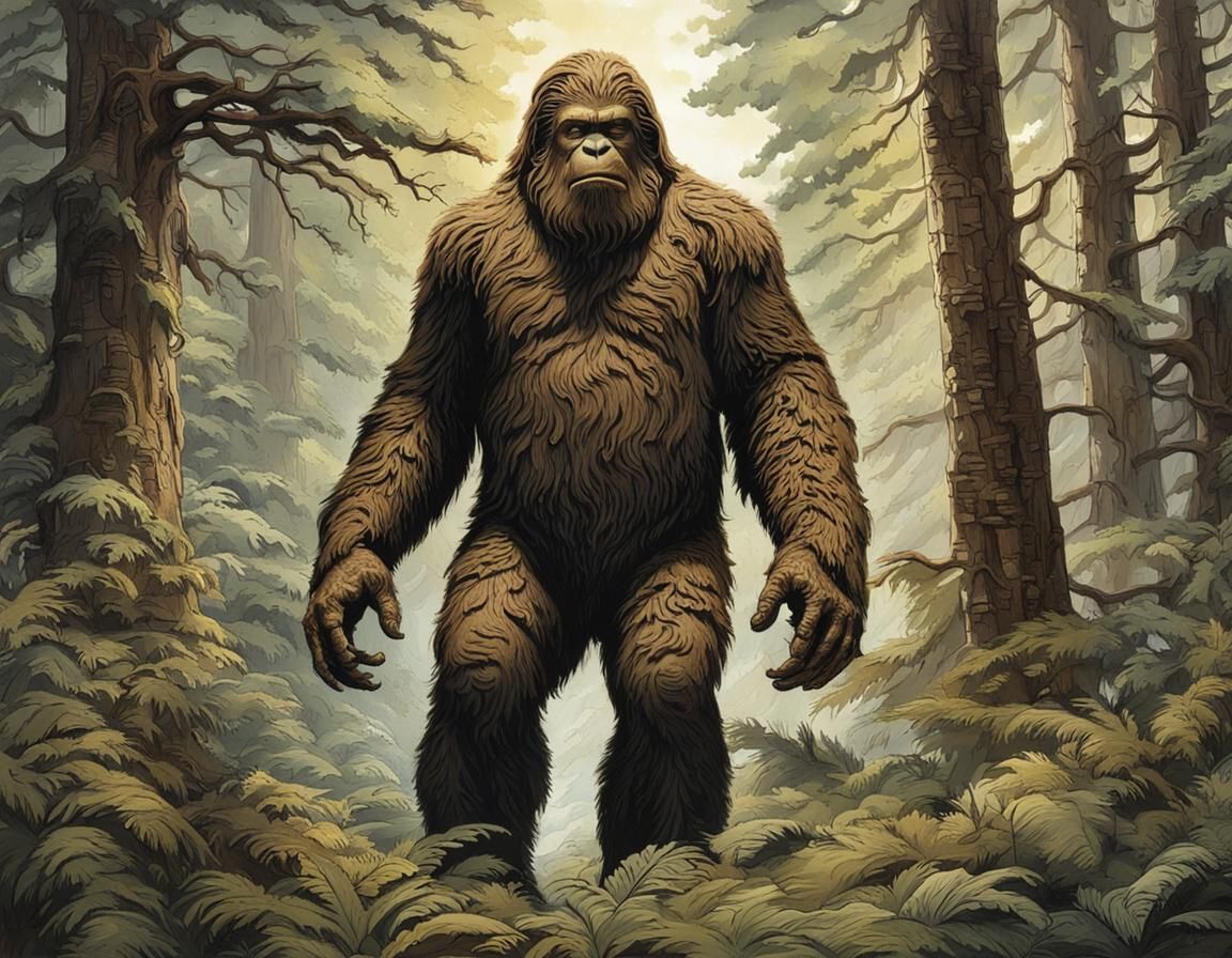 Sasquatch - AI Generated Artwork - NightCafe Creator