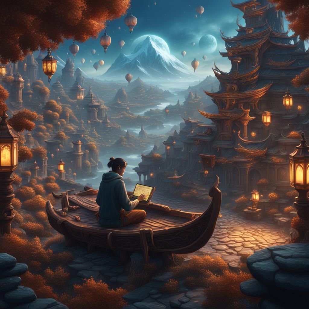 Nauruto Texting - AI Generated Artwork - NightCafe Creator