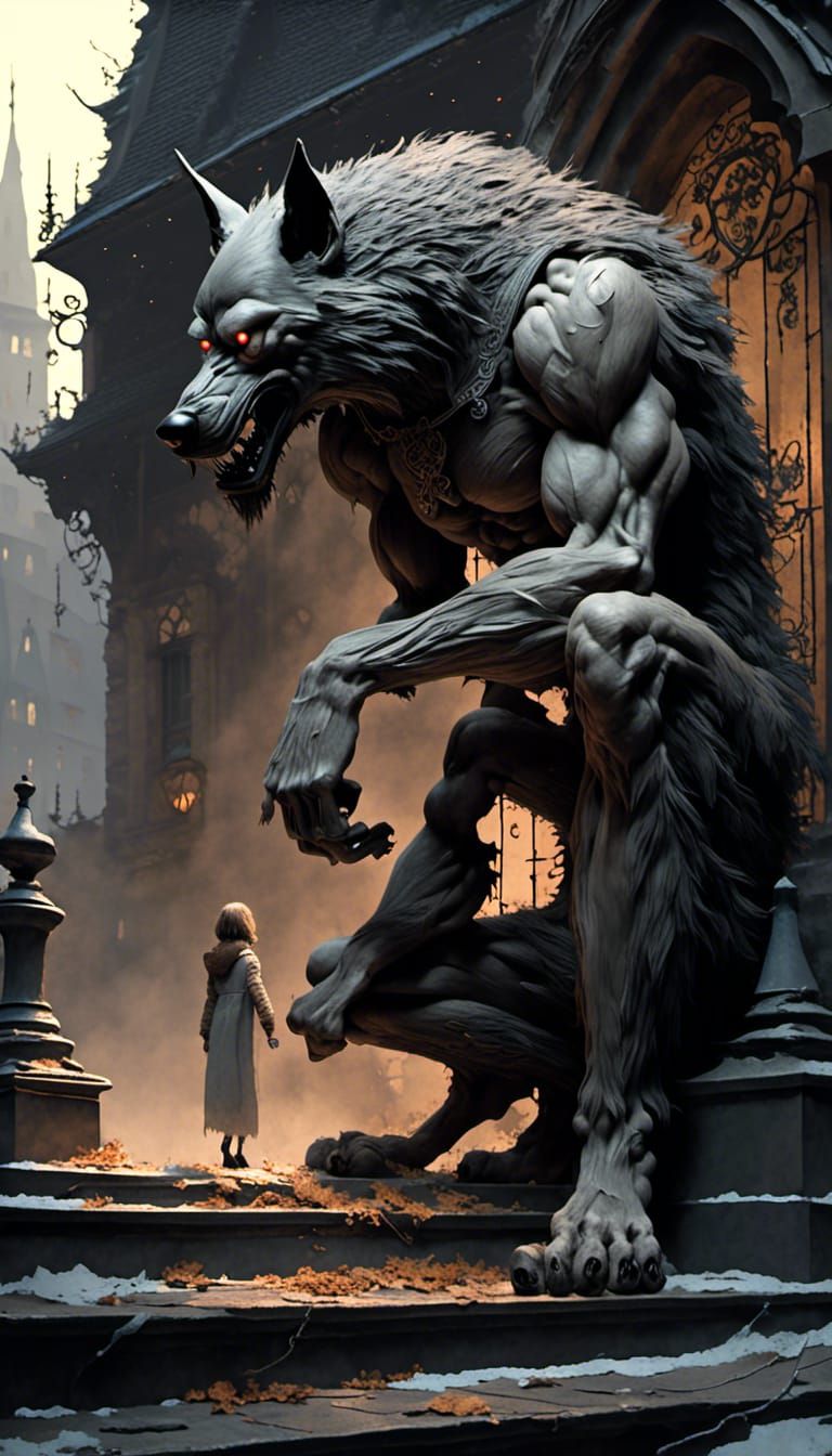 Werewolf - AI Generated Artwork - NightCafe Creator