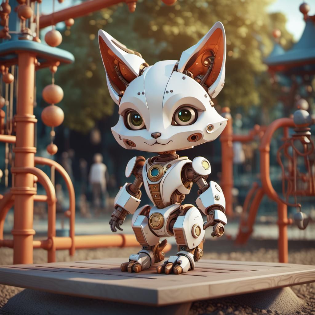 Robotic Fox Companion - AI Generated Artwork - NightCafe Creator