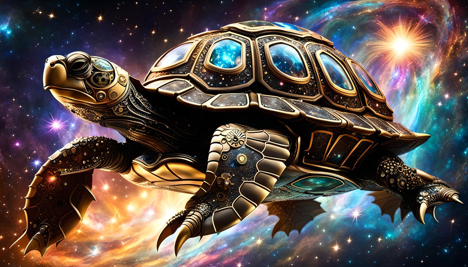 Space turtle - AI Generated Artwork - NightCafe Creator