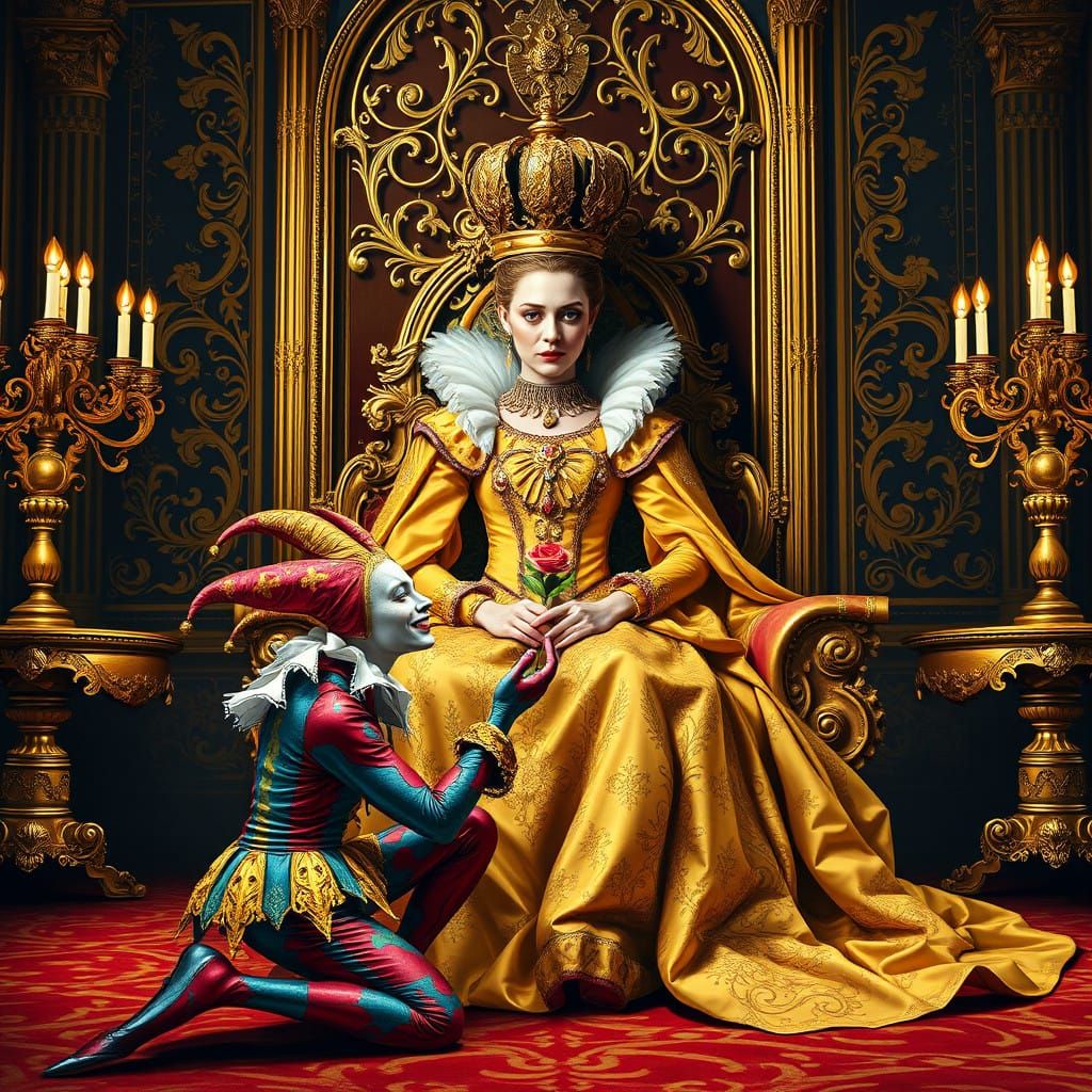 Jester and queen - Jester and queen