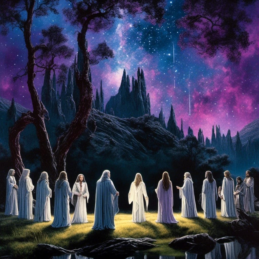 The Bay of Cuiviénen (V2) - AI Generated Artwork - NightCafe Creator