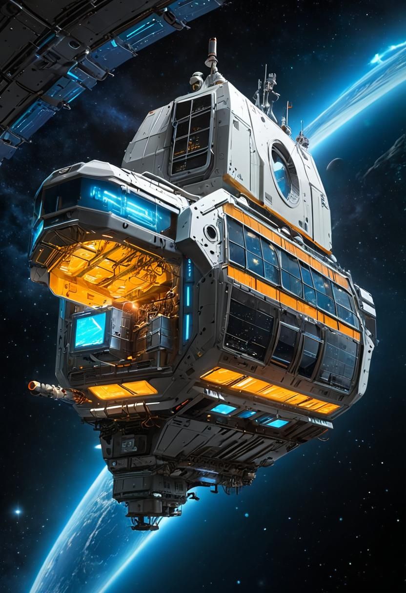 Biopunk Spaceship - AI Generated Artwork - NightCafe Creator