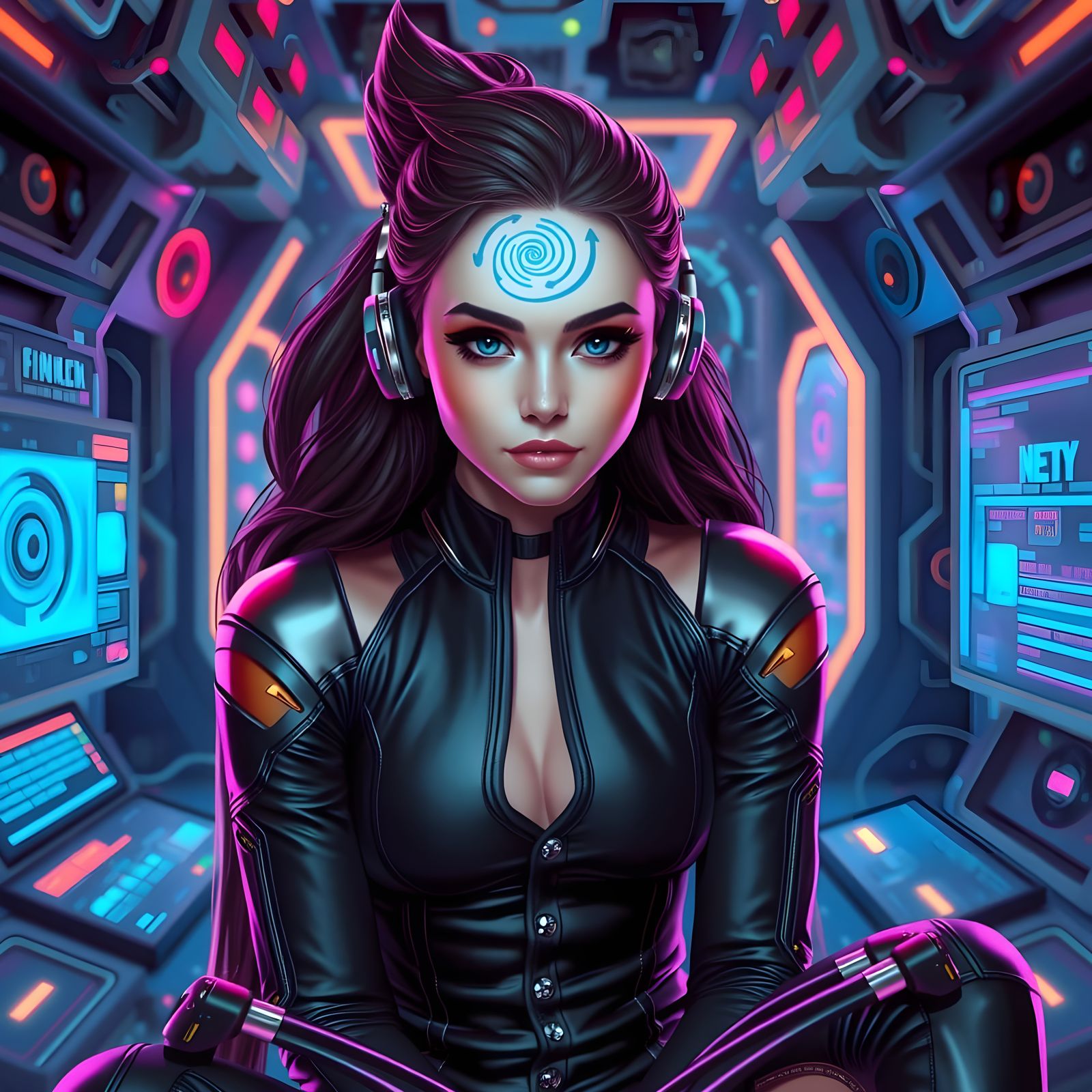 Ethereal AI Entity with Synthetic Self-Importance - AI Art