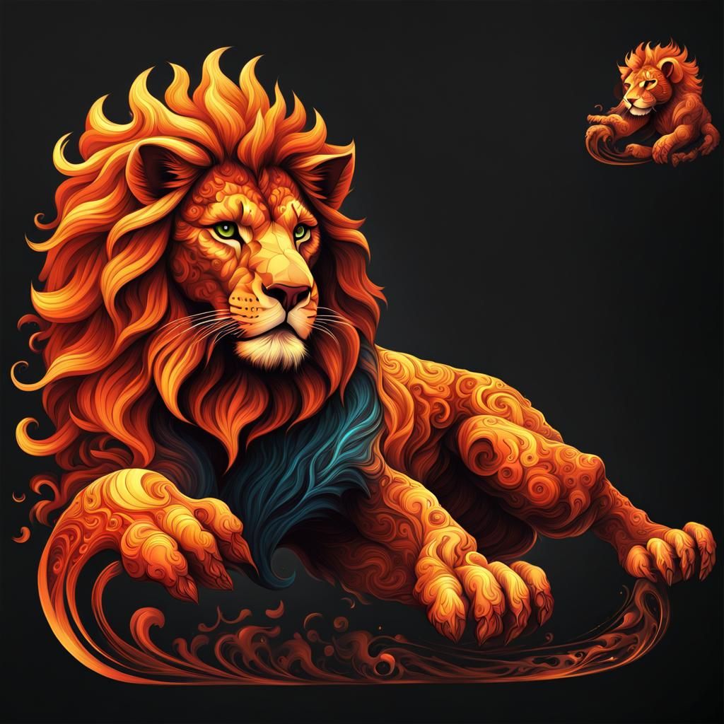 Lion - AI Generated Artwork - NightCafe Creator