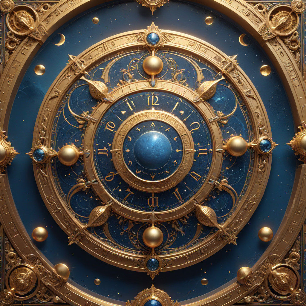 Moon phase calendar - Gilded Moon Phase Calendar in Ancient ...