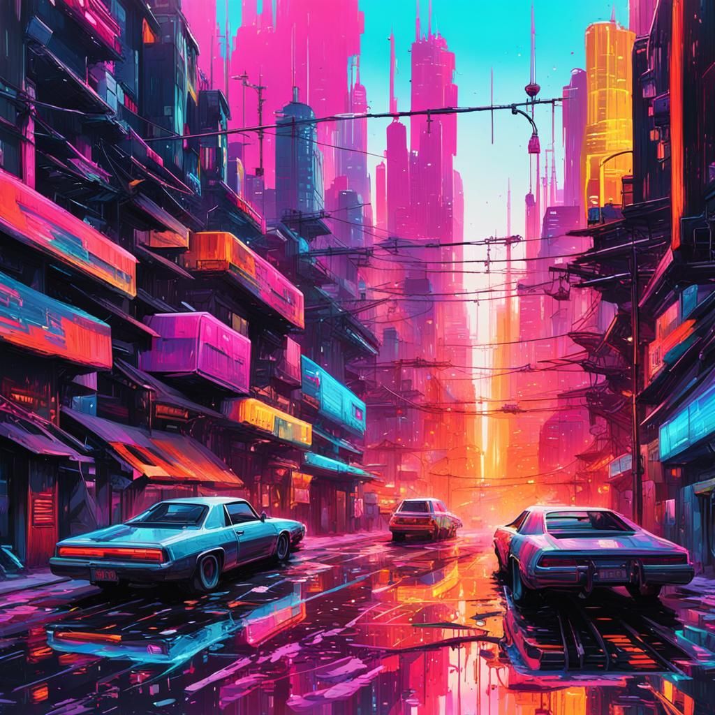 Future City - AI Generated Artwork - NightCafe Creator