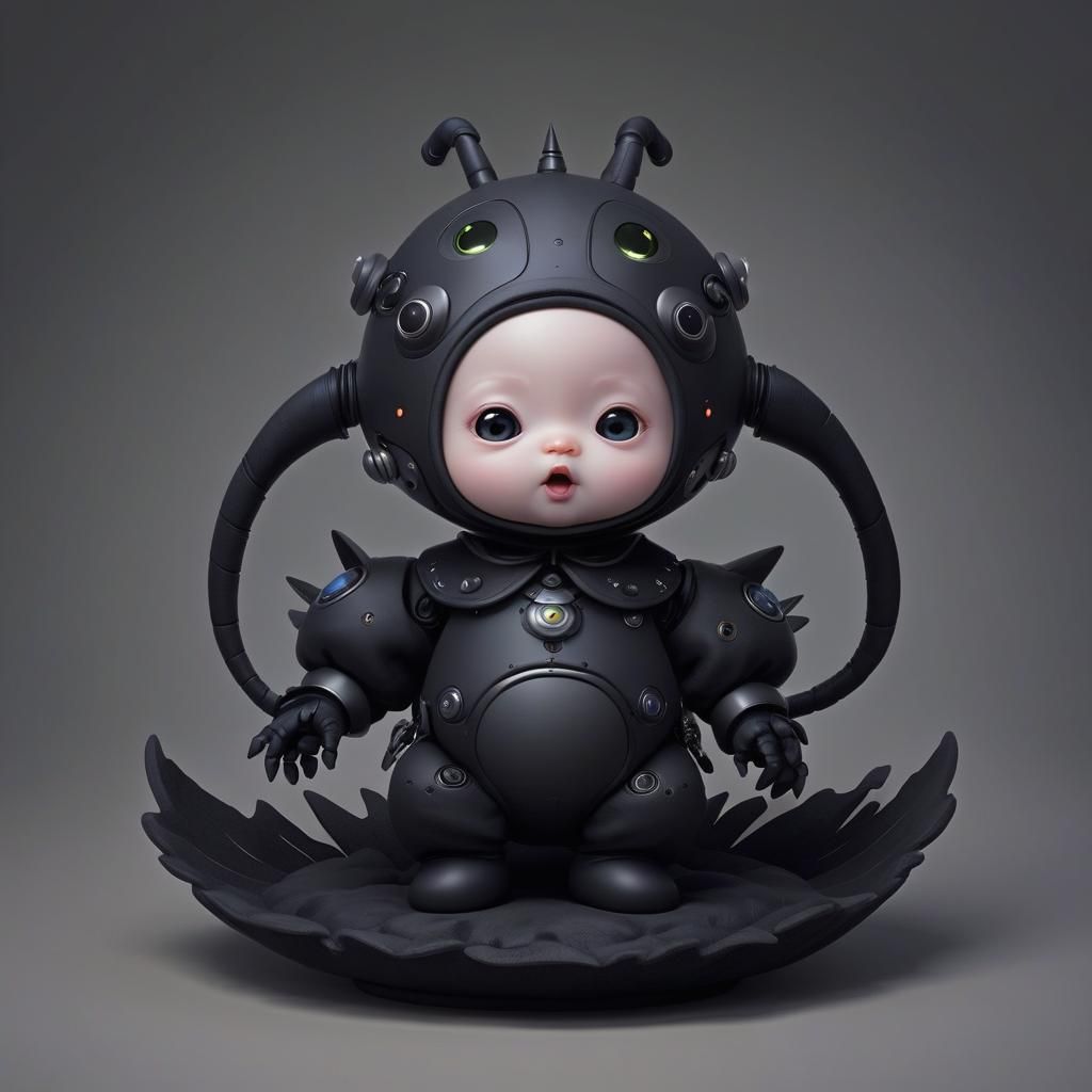 Alien looking baby - AI Generated Artwork - NightCafe Creator