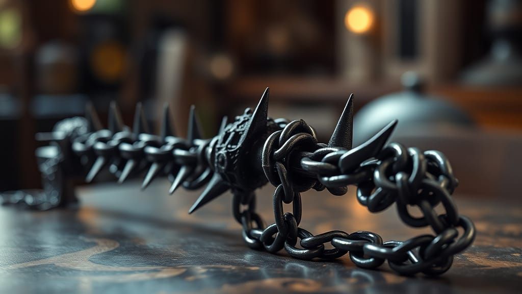 Dark Fantasy Chainmail Art - AI Art