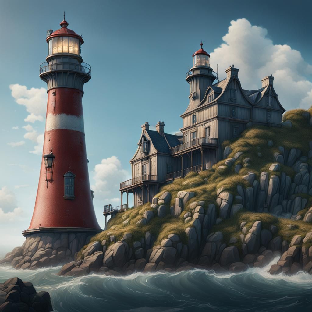 The Lighthouse - AI Generated Artwork - NightCafe Creator
