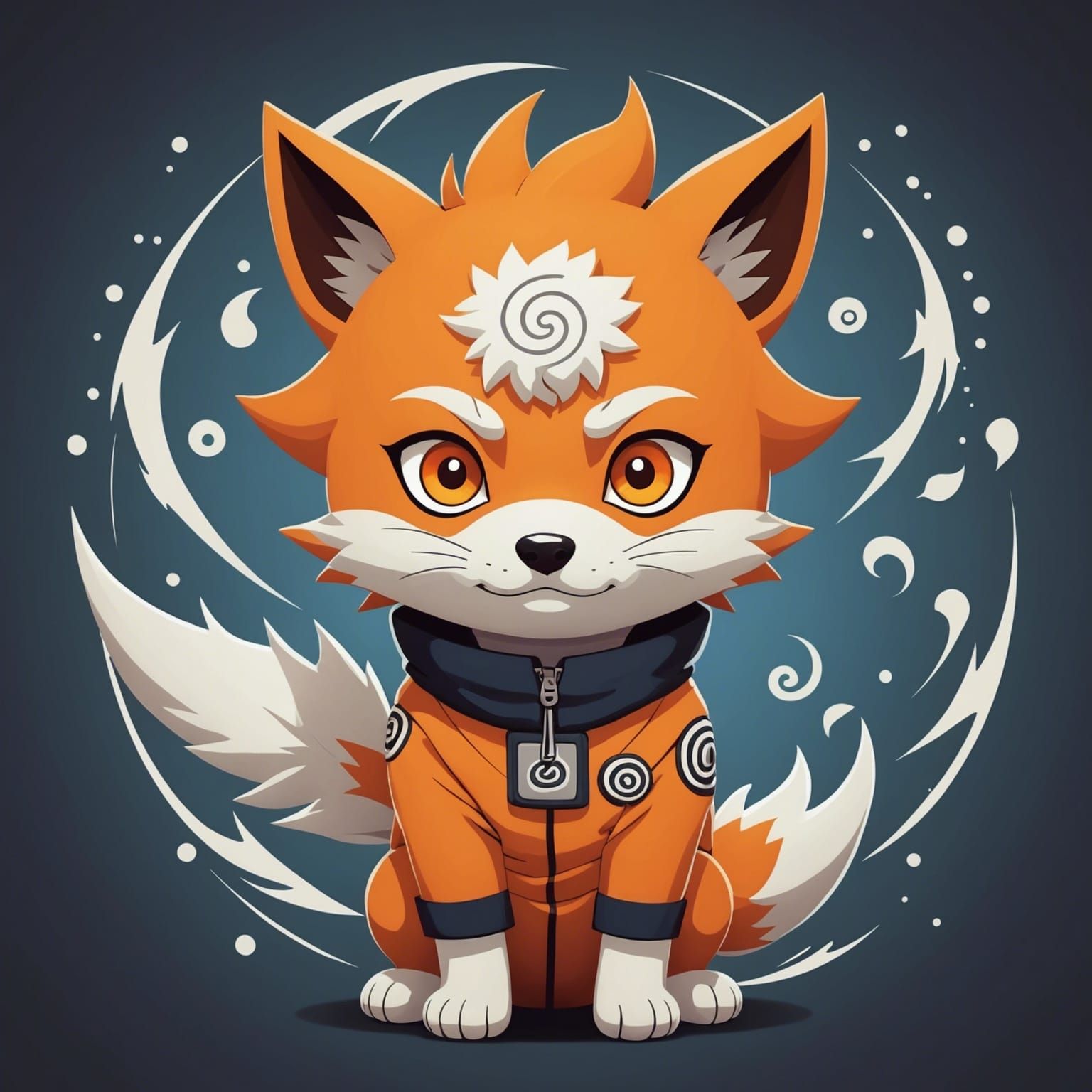 Adorable Naruto Fox! - AI Generated Artwork - NightCafe Creator