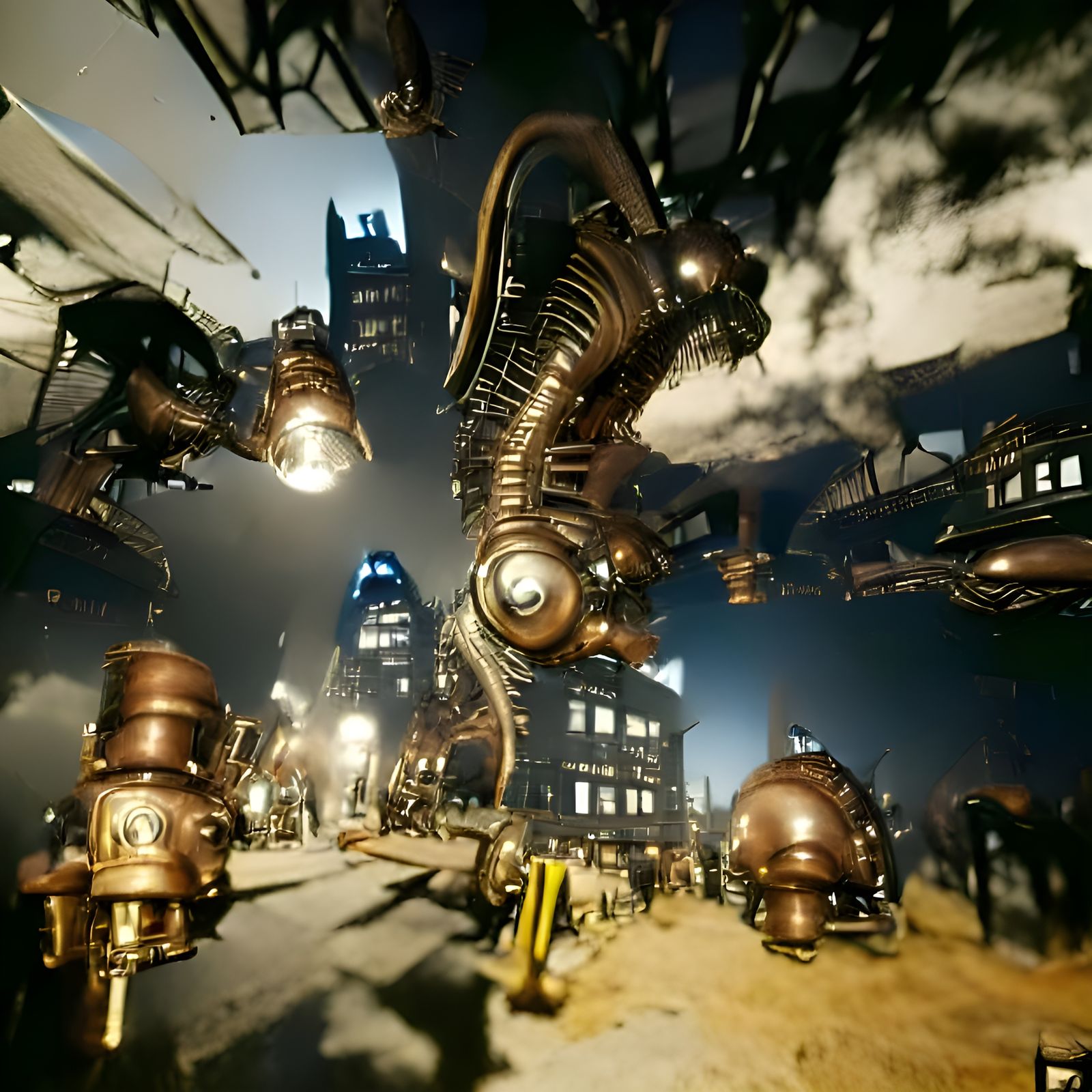 Alien Wasteland - AI Generated Artwork - NightCafe Creator
