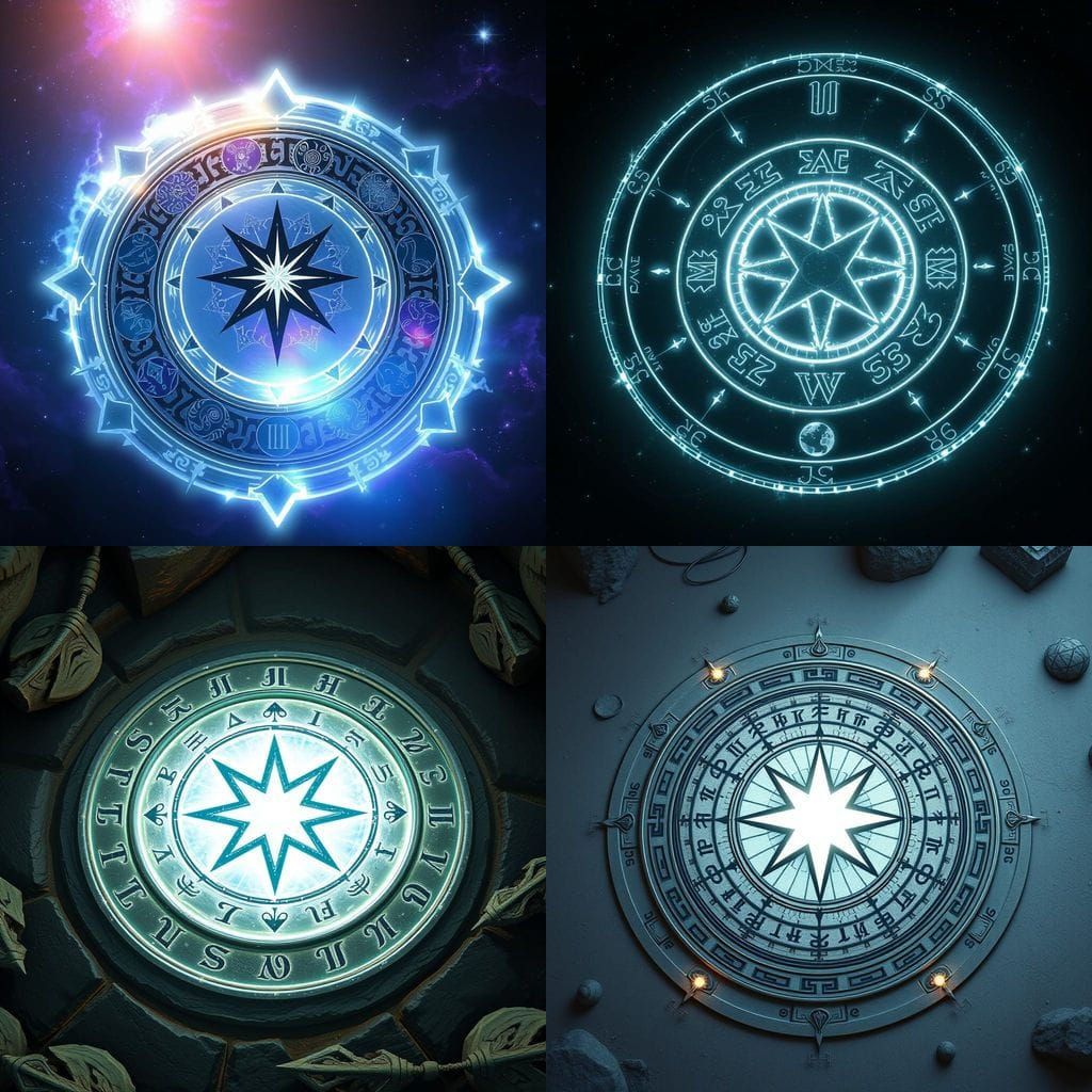 Miagic circles - Ethereal Magic Circle in Deep Fantasy Art