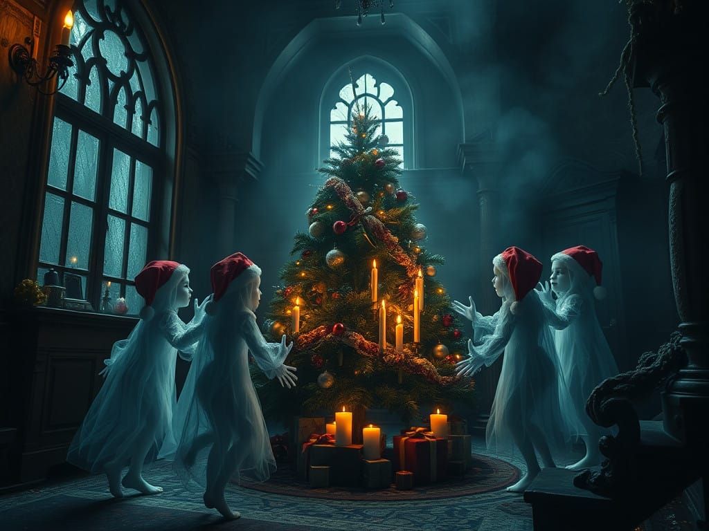 Christmas in the haunted house - Christmas in the haunted ho...