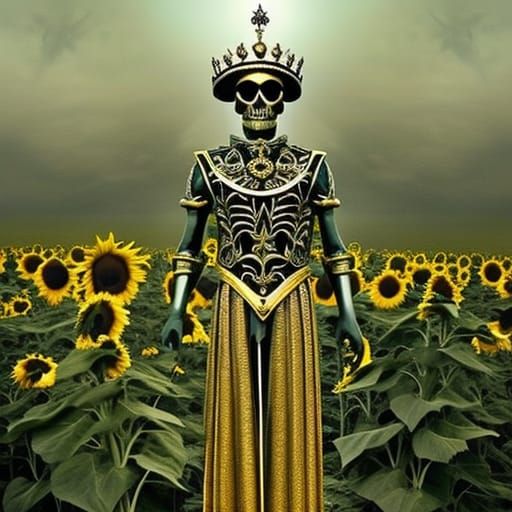 King of Sunflowers - AI Generated Artwork - NightCafe Creator