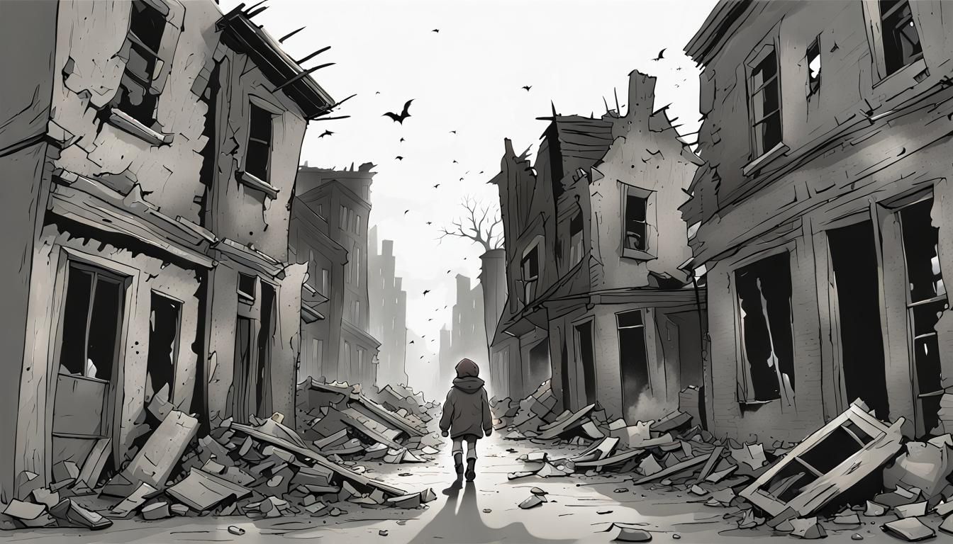 Dead town - AI Generated Artwork - NightCafe Creator