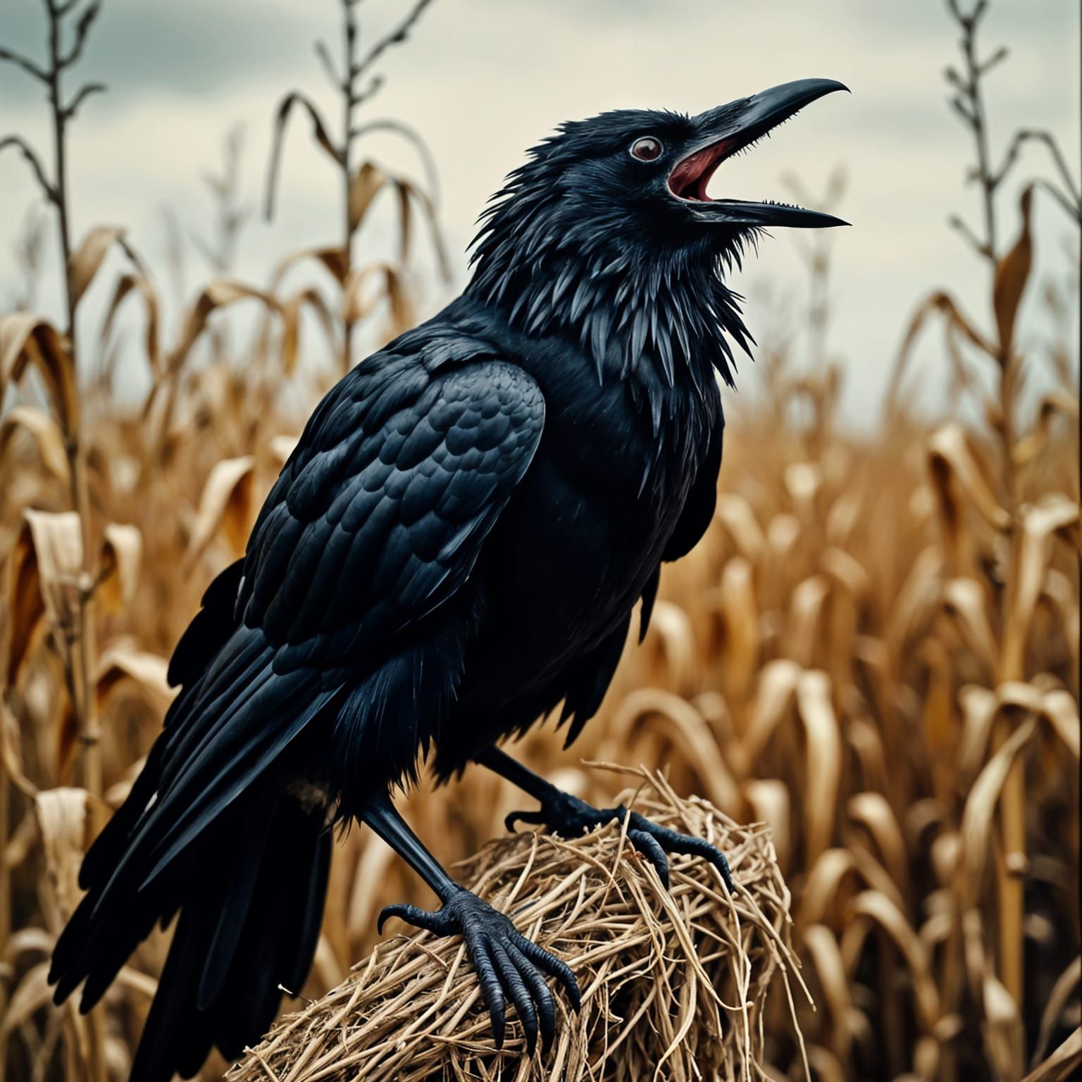 Scream-O-Crow! - Mysterious Crow Scream Amidst Cornfield Sha...