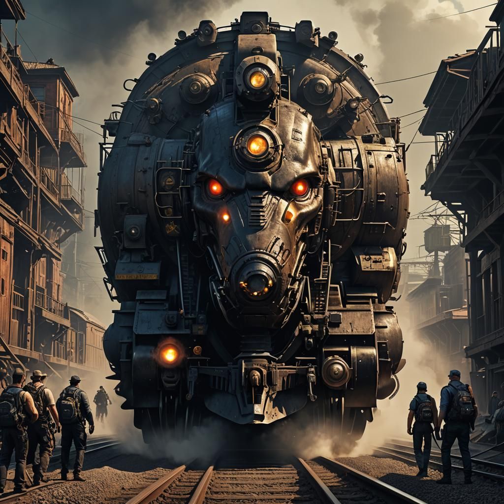 War train - AI Generated Artwork - NightCafe Creator
