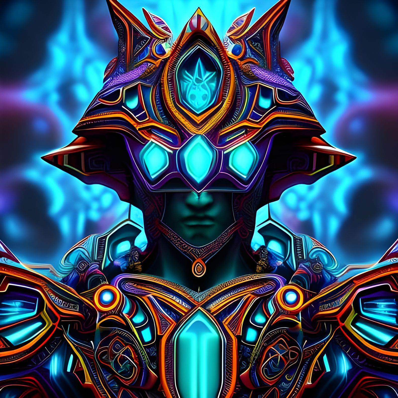 intricate ornate psychedelic image of a machine elf, psychedelic art ...