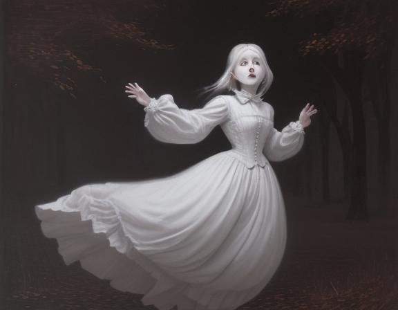 ghost girl - AI Generated Artwork - NightCafe Creator