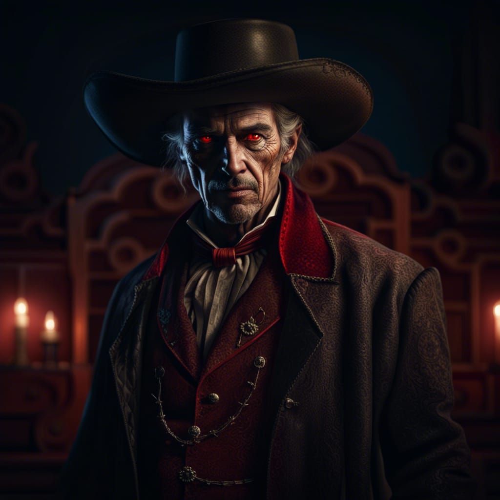 Vampire Cowboy - AI Generated Artwork - NightCafe Creator