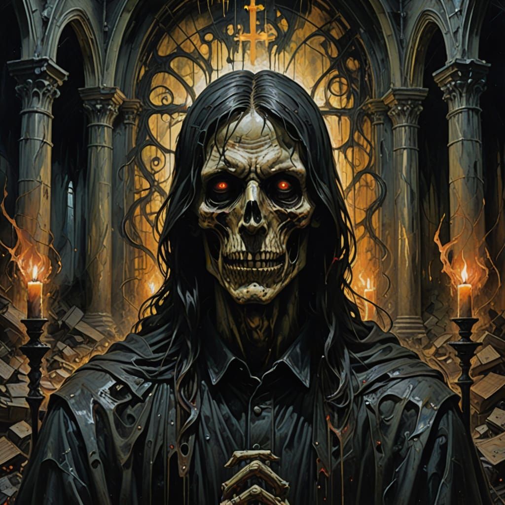 Horror abstract painting, horror colors, visually haunting, spiritual ...