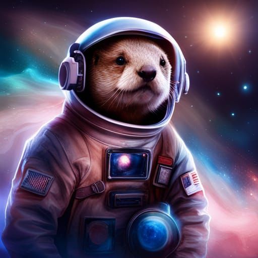 Otter Space - AI Generated Artwork - NightCafe Creator