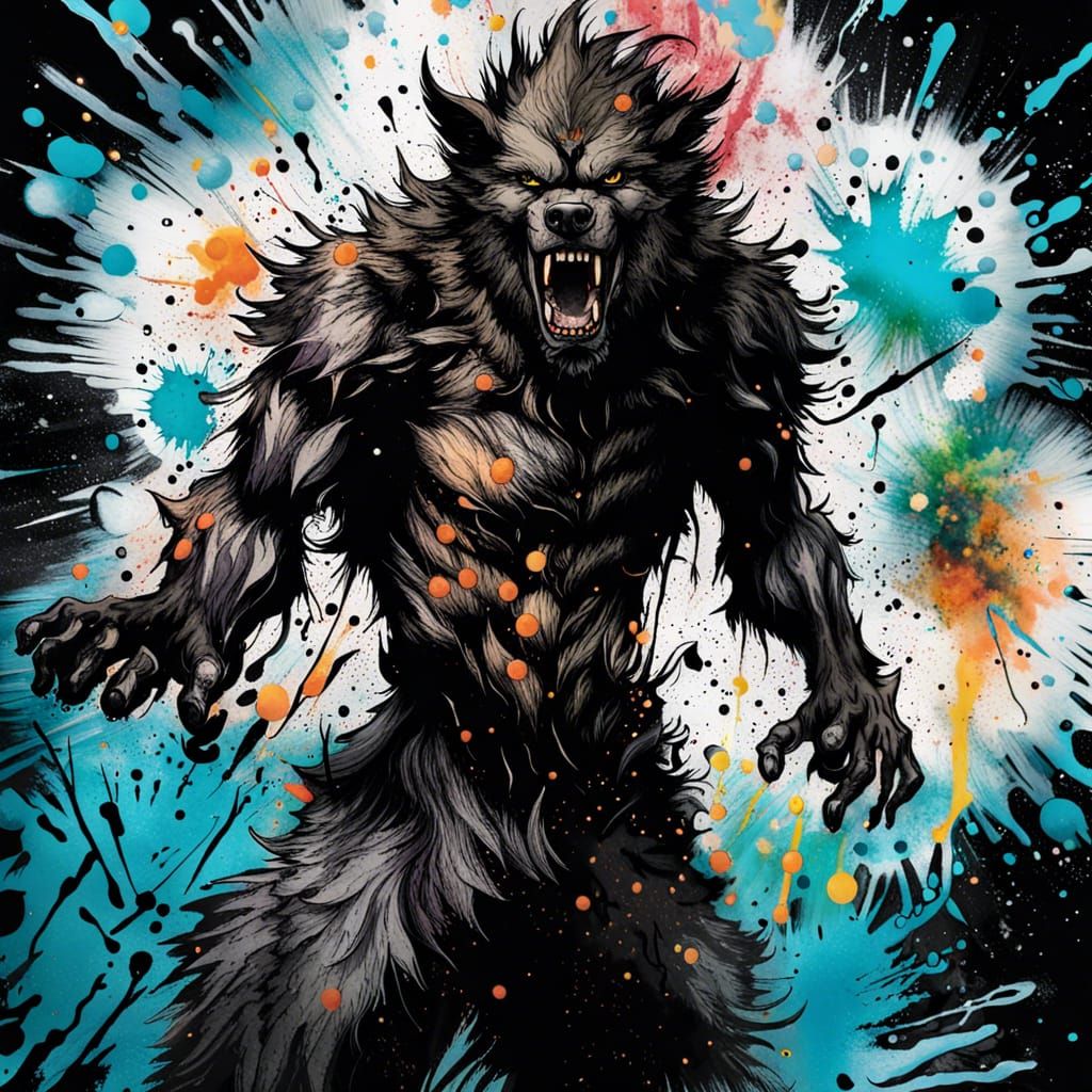 Werewolf - AI Generated Artwork - NightCafe Creator
