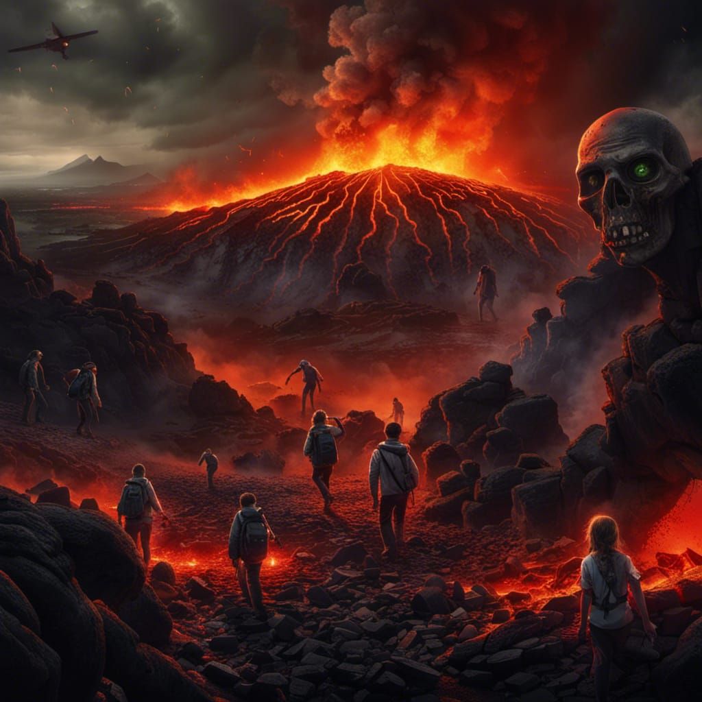 Zombies encuentro con humanos - AI Generated Artwork - NightCafe Creator