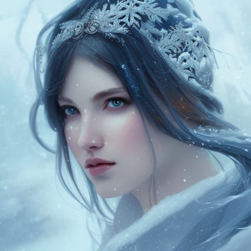 Snow Princess - AI Generated Artwork - NightCafe Creator