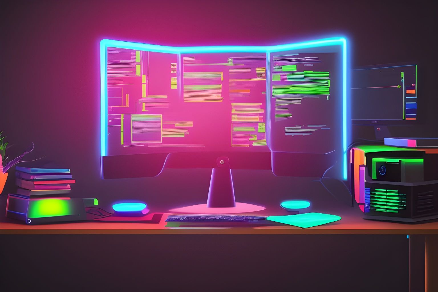 Computer Rig - AI Generated Artwork - NightCafe Creator