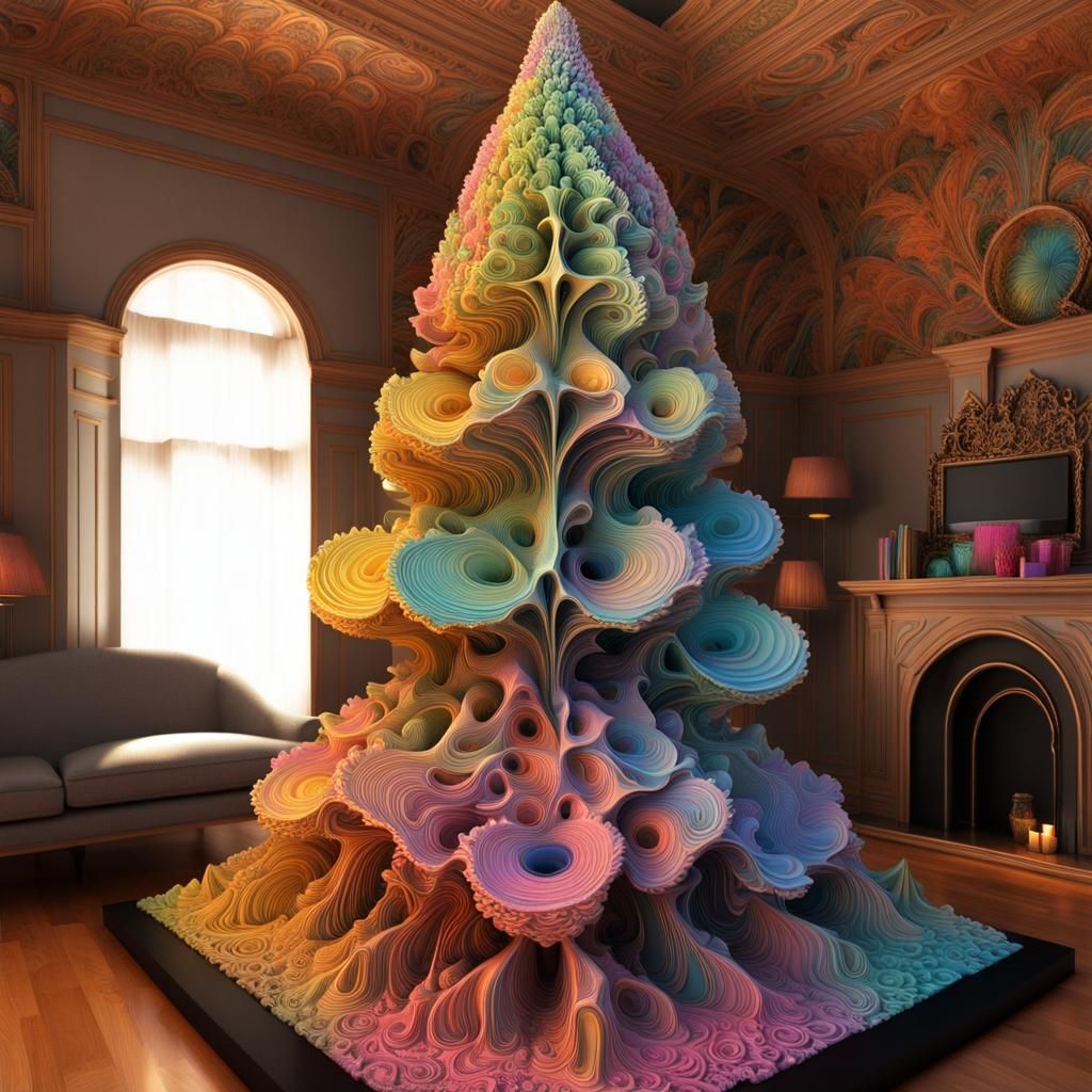 3D printed fractal tree 🌲 - AI Generated Artwork - NightCafe Creator