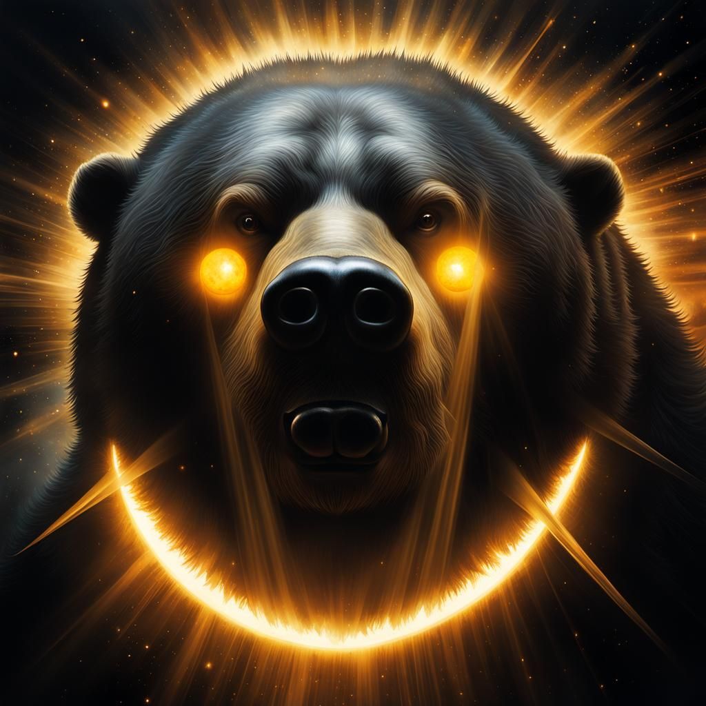 Telescopic Close-Up photo Microportrait: "Ominous Giant Fuzzy Serious ...