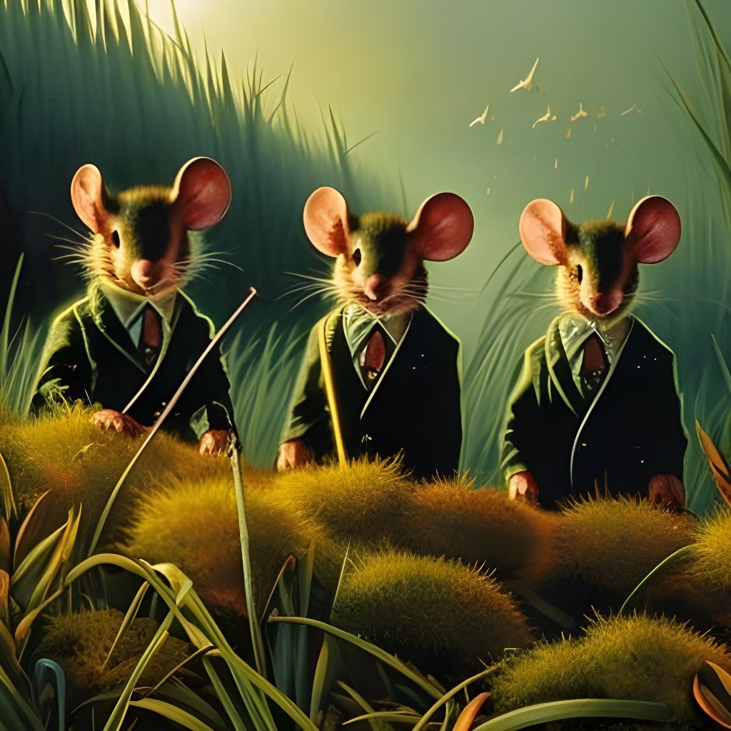 Three Fine Mice - AI Generated Artwork - NightCafe Creator