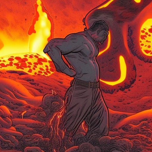 Human Volcano - AI Generated Artwork - NightCafe Creator