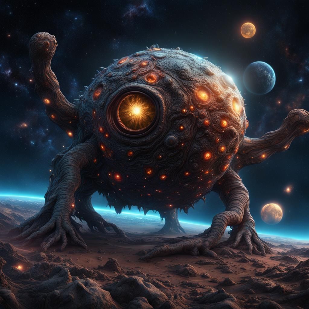 Creature from the Deep Space - AI Generated Artwork - NightCafe Creator