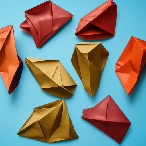 Origami Steak and Potatoes - AI Generated Artwork - NightCafe Creator