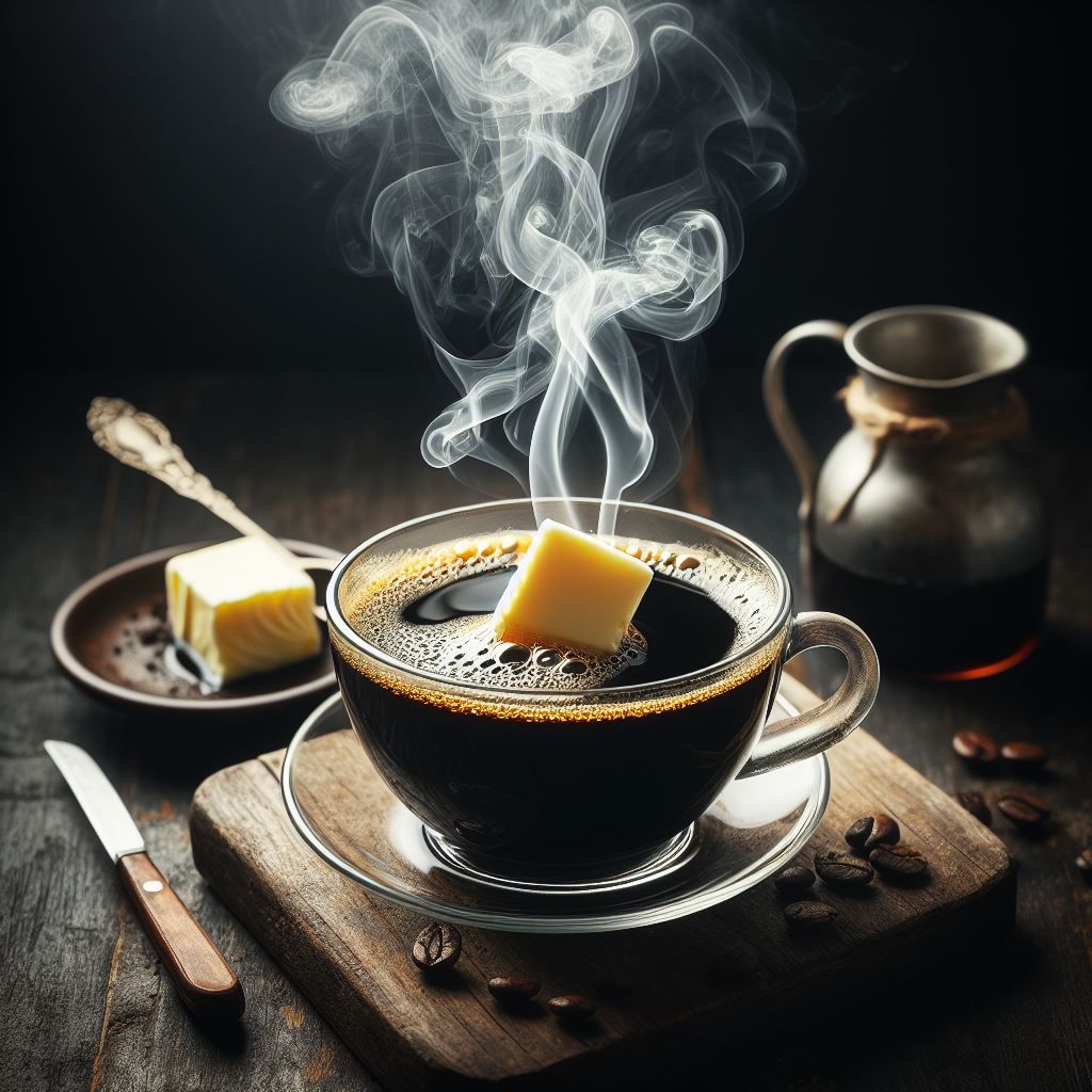 black coffee and butter, smoke - AI Generated Artwork - NightCafe Creator