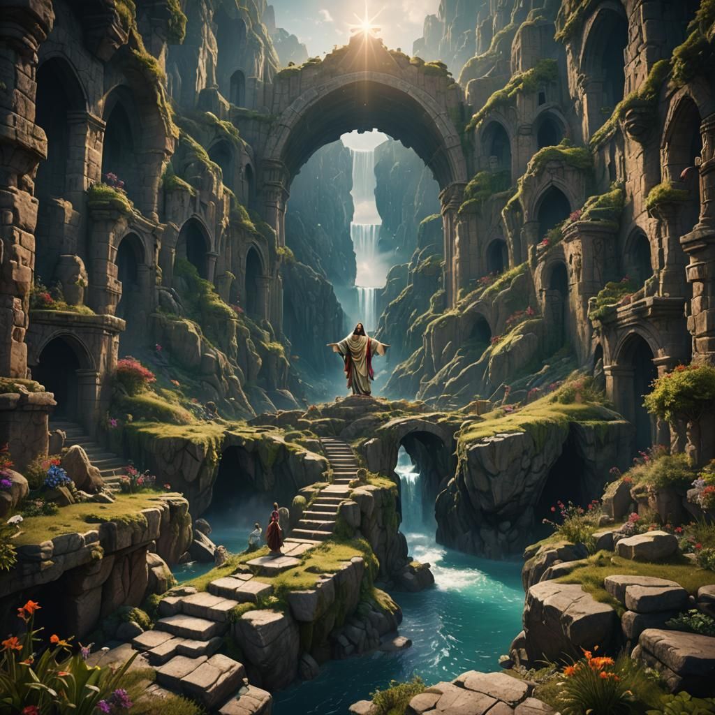 Jesus Risen again - AI Generated Artwork - NightCafe Creator