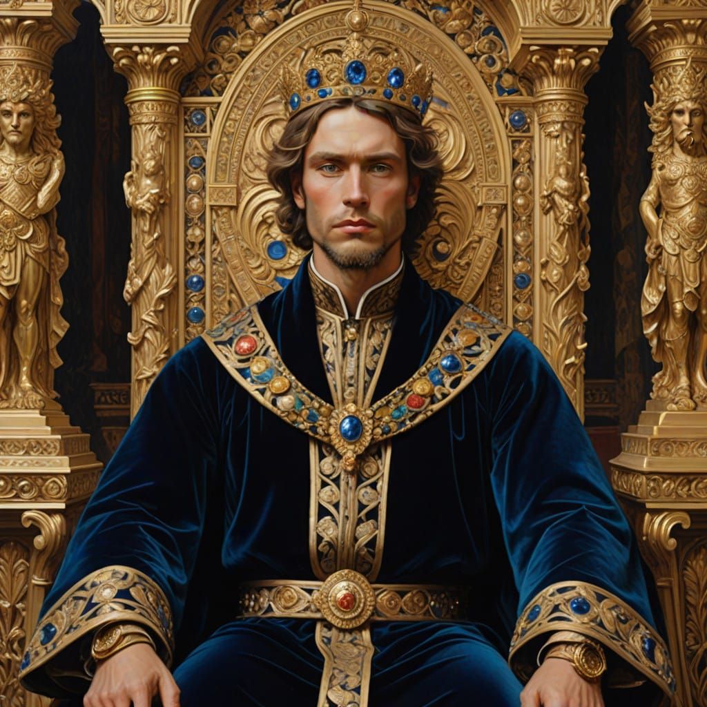 Regal Prince in Cryptocurrency Kingdom of Norway - AI Art