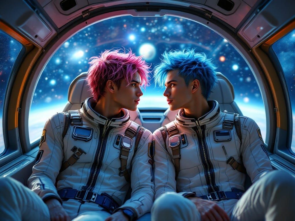 Joy Ride in AD 3025 - Two Men in Love, Speeding Through the ...