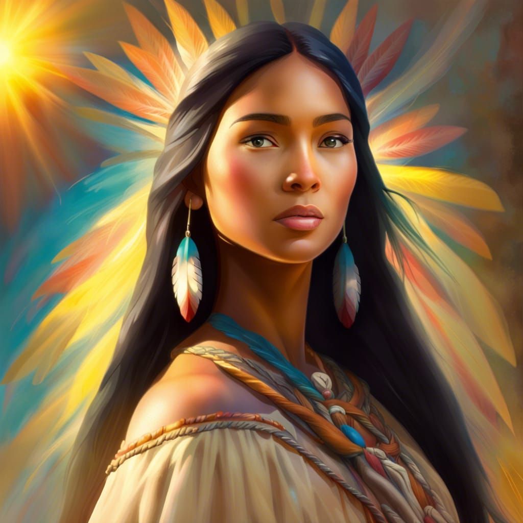 Pocahontas - AI Generated Artwork - NightCafe Creator