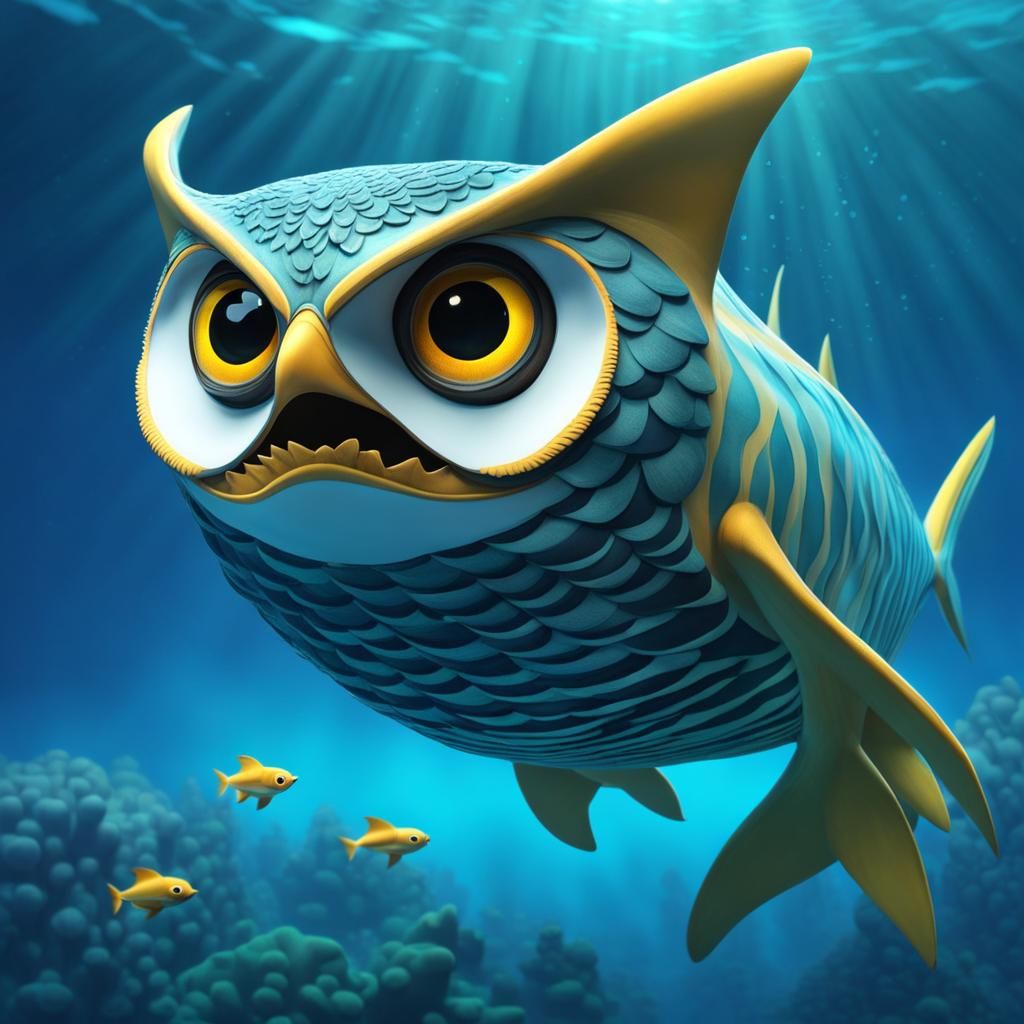 Owlfish - AI Generated Artwork - NightCafe Creator