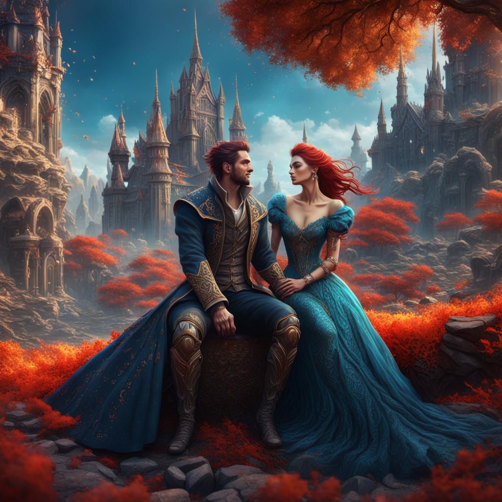 Falling in love - AI Generated Artwork - NightCafe Creator