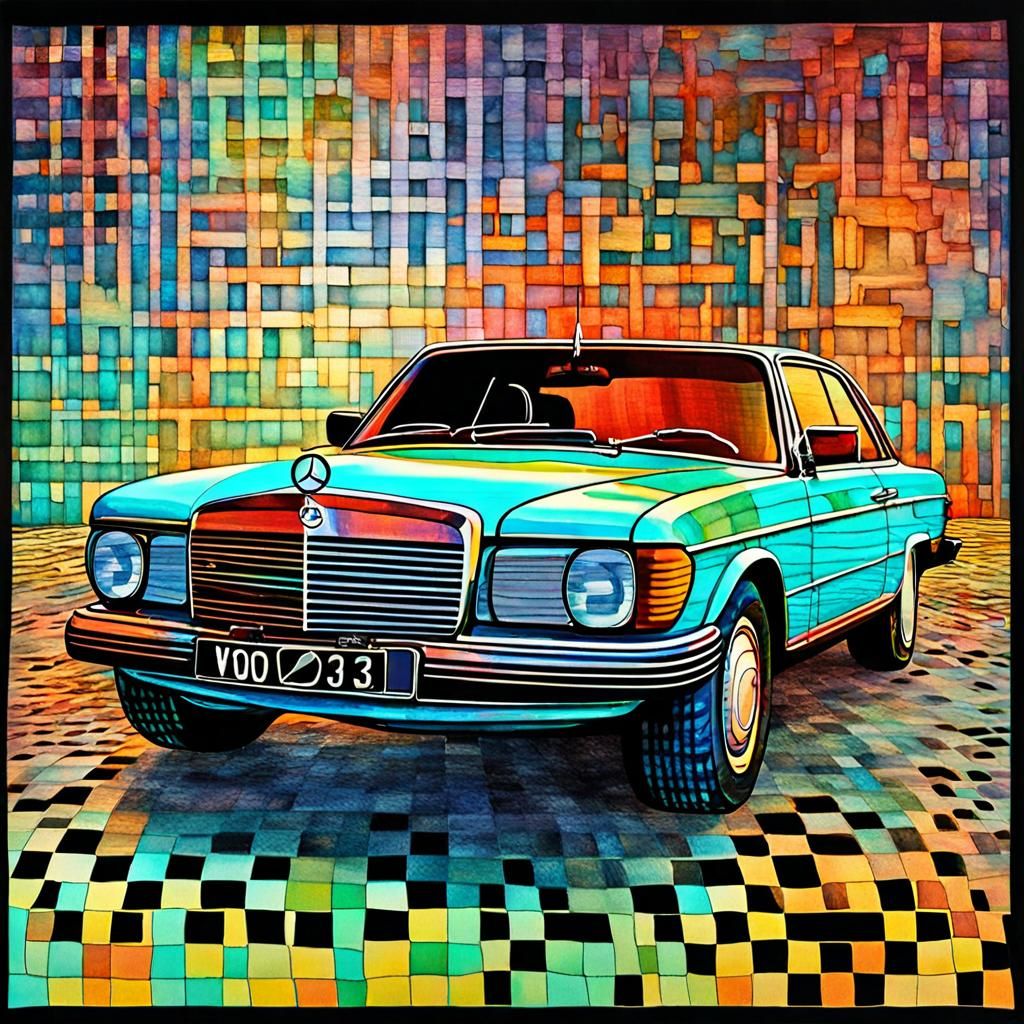 mercedes-benz w123 coupe - AI Generated Artwork - NightCafe Creator