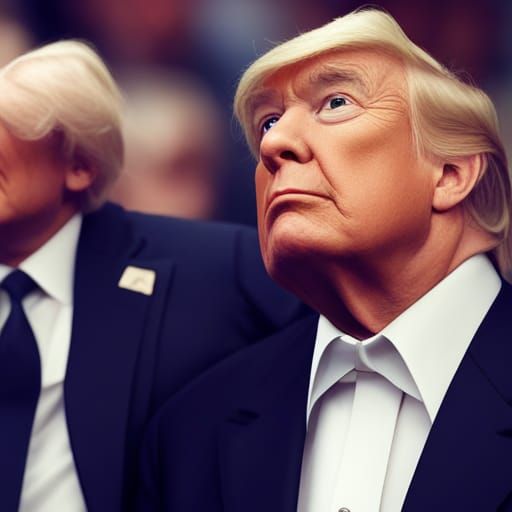 Trump looking... - AI Generated Artwork - NightCafe Creator