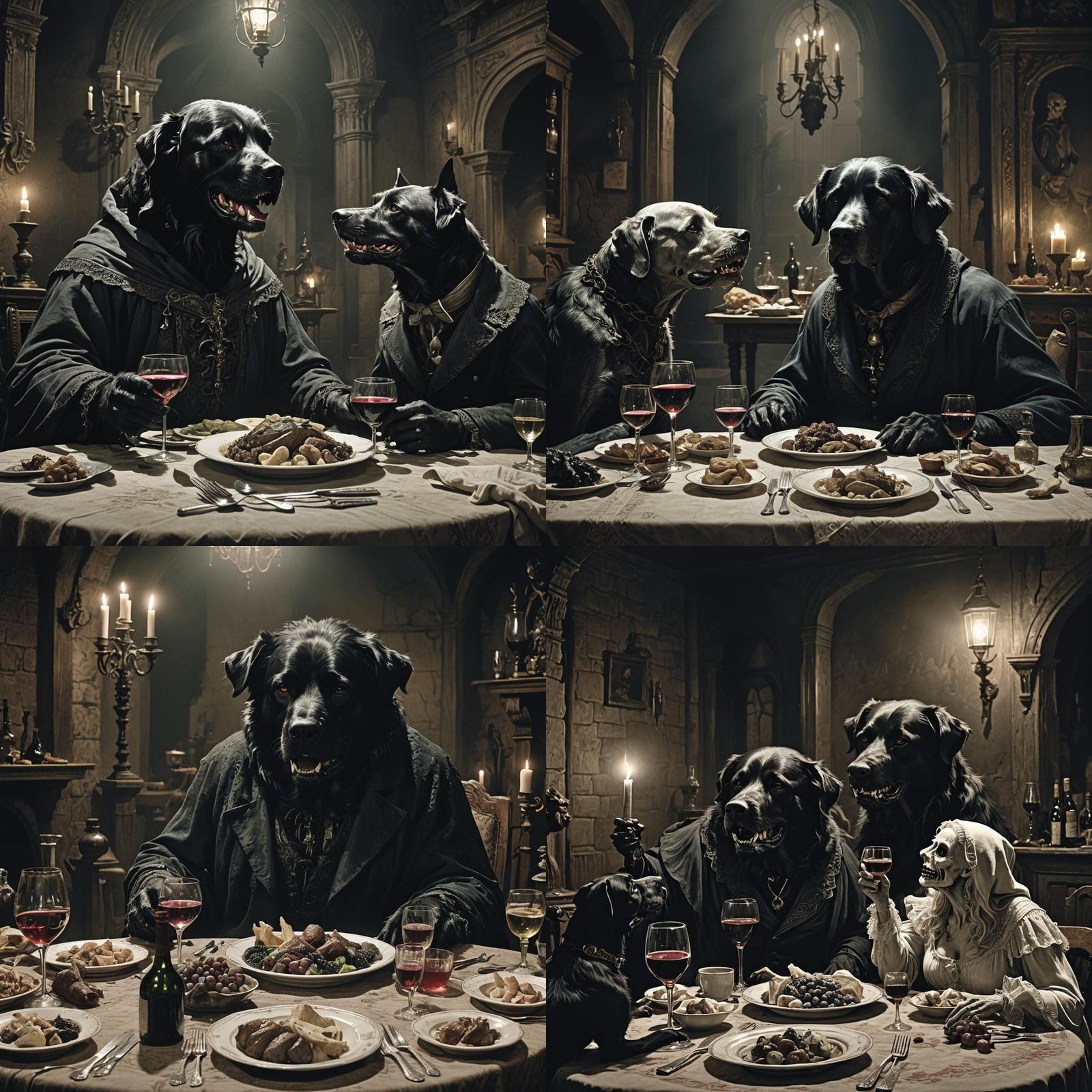 Black Dinner VIII - Ethereal Midnight Feast in a Sinister, G...